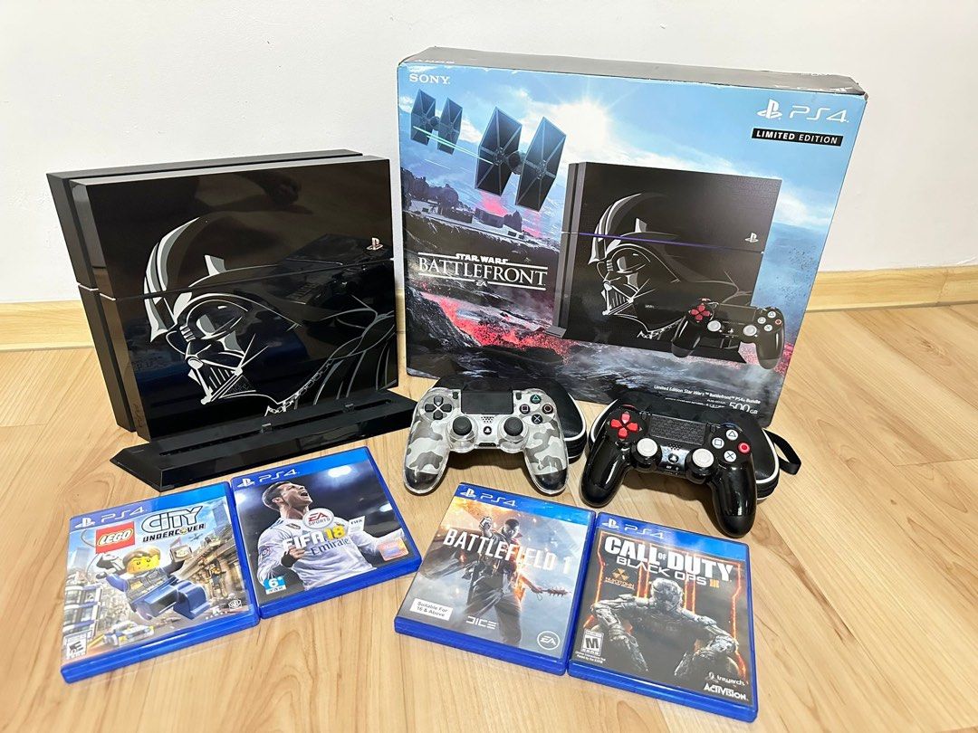 Playstation 4 STARWARS limited edition, Video Gaming, Video Game ...