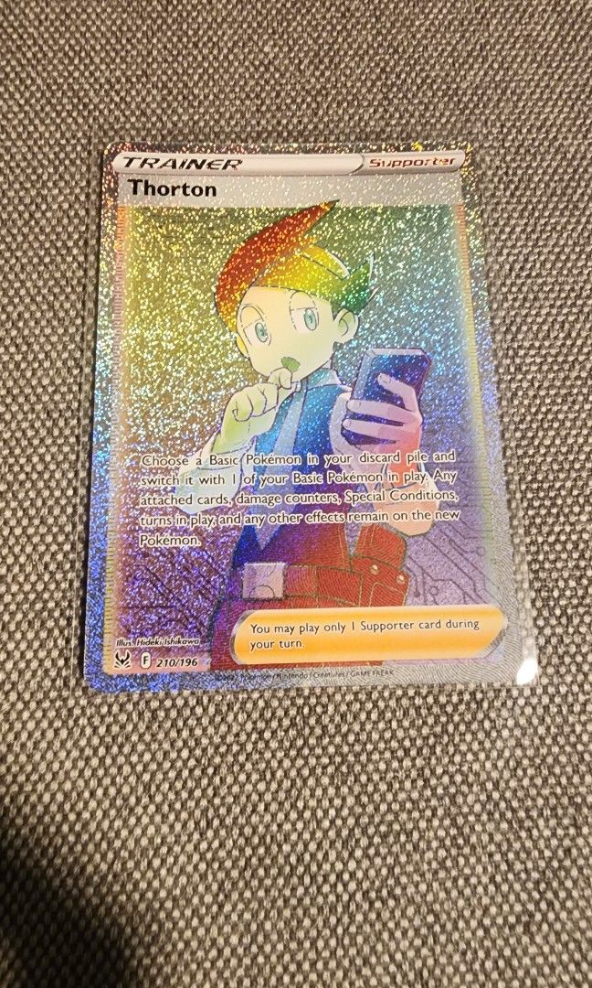 Pokemon rainbow Thorton trainer, Hobbies & Toys, Toys & Games on Carousell