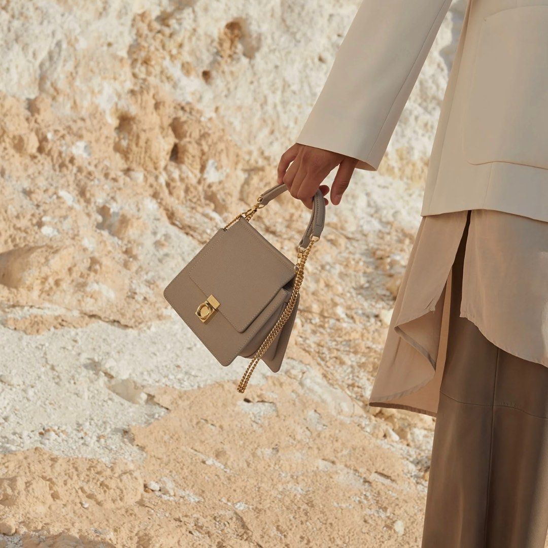 Polene Numero Sept Mini in Taupe, Luxury, Bags & Wallets on Carousell