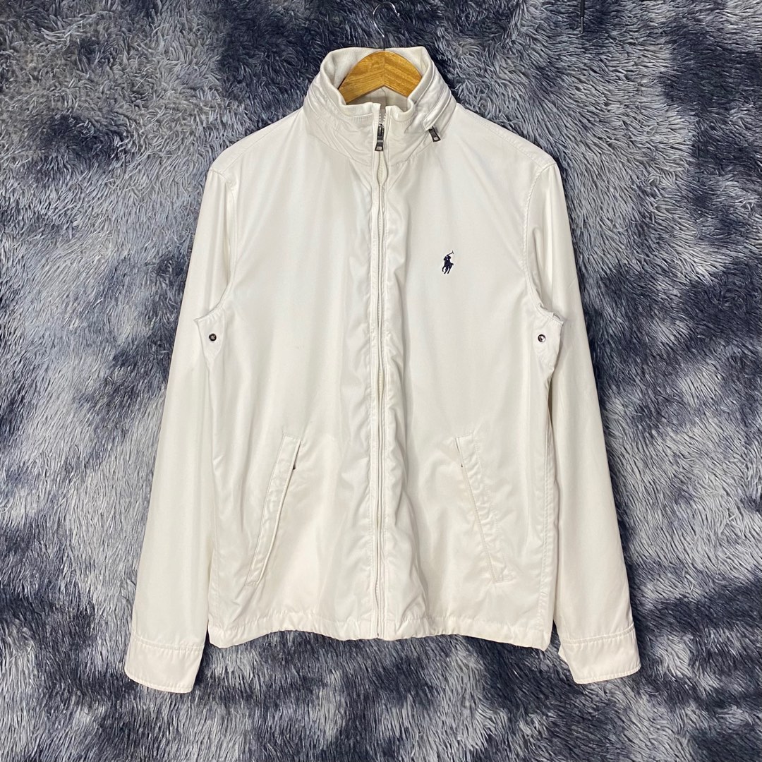 Polo Ralph Lauren RL White Packable Hooded Jacket, Luxury, Apparel on ...