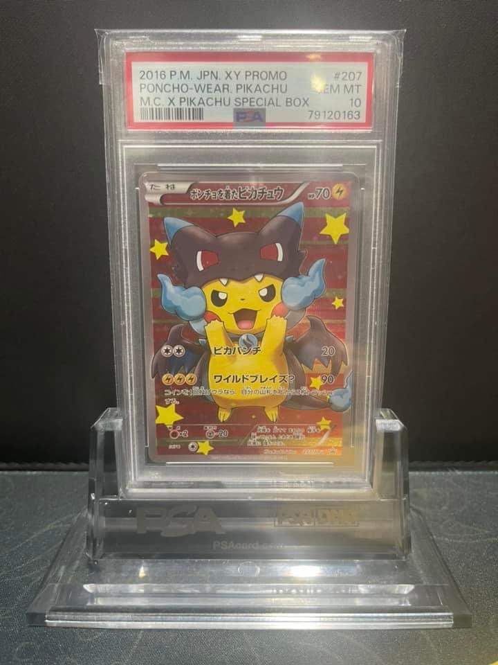 Poncho Pikachu X PSA 10, Hobbies & Toys, Toys & Games on Carousell