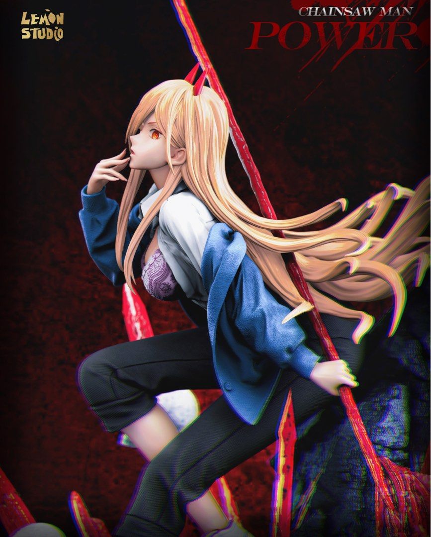 Power Blood Fiend GK Figure Lemon Studio Chainsaw Man, Hobbies & Toys ...