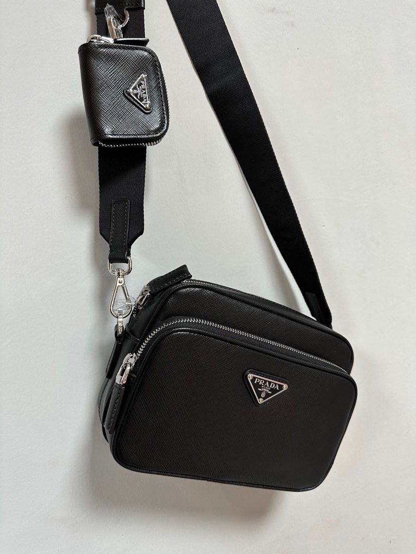 Prad@ Saffiano Leather Shoulder Bag, Luxury, Bags & Wallets on Carousell