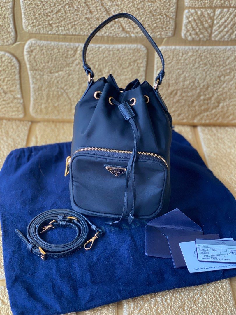 Prada Bucket bag Authentic, Women's Fashion, Bags & Wallets, Shoulder ...