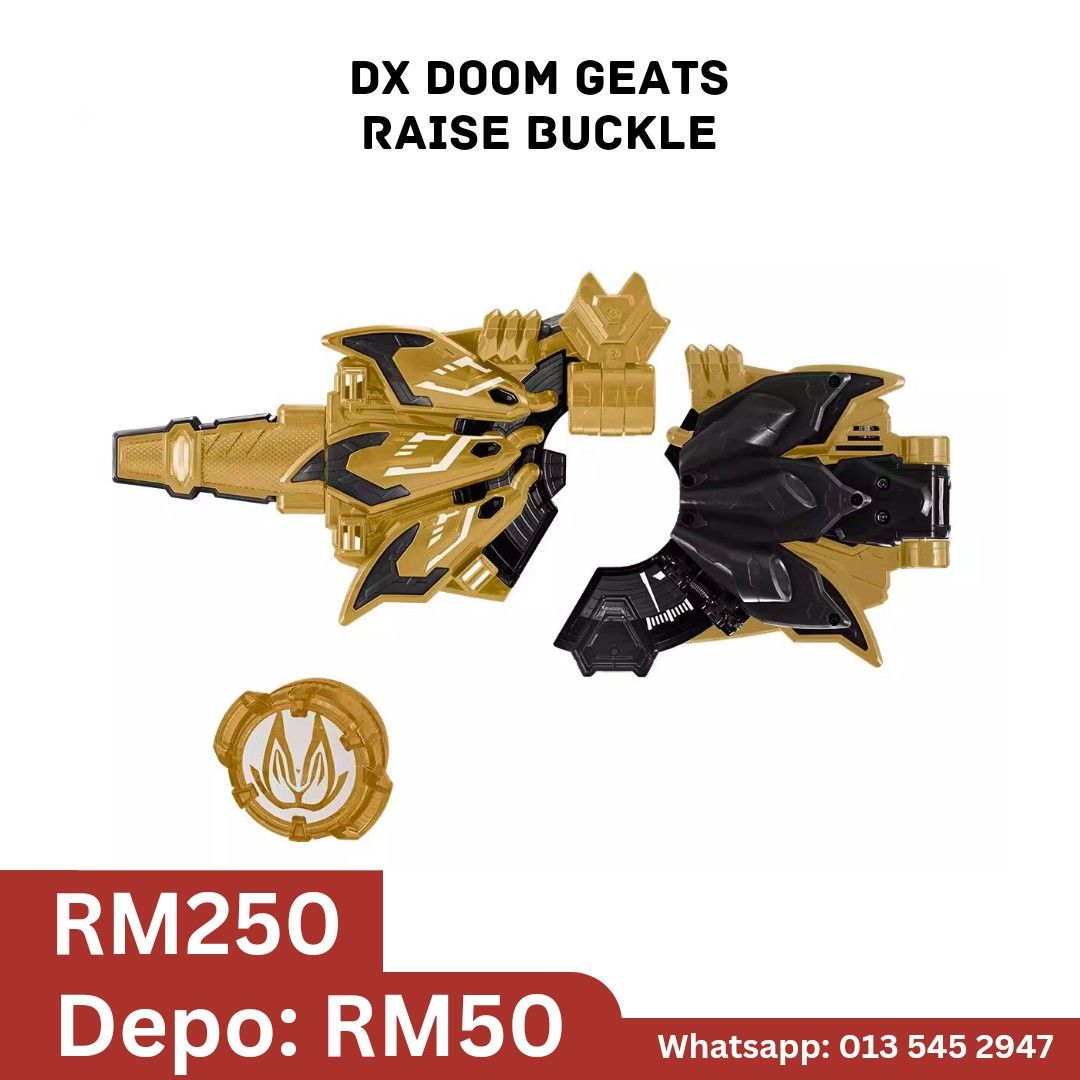 [Pre-Order] Kamen Rider Geats: DX Doom Geats Raise Buckle, Hobbies & Toys, Toys & Games on Carousell