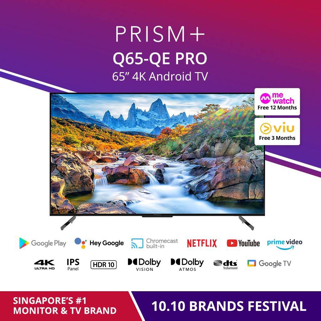 PRISM+ QE65-QE PRO, TV & Home Appliances, TV & Entertainment, TV on ...