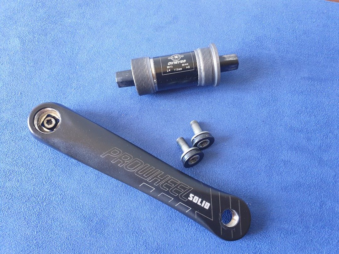 PROWHEEL Solid Crank set, Sports Equipment, Bicycles & Parts, Bicycles ...
