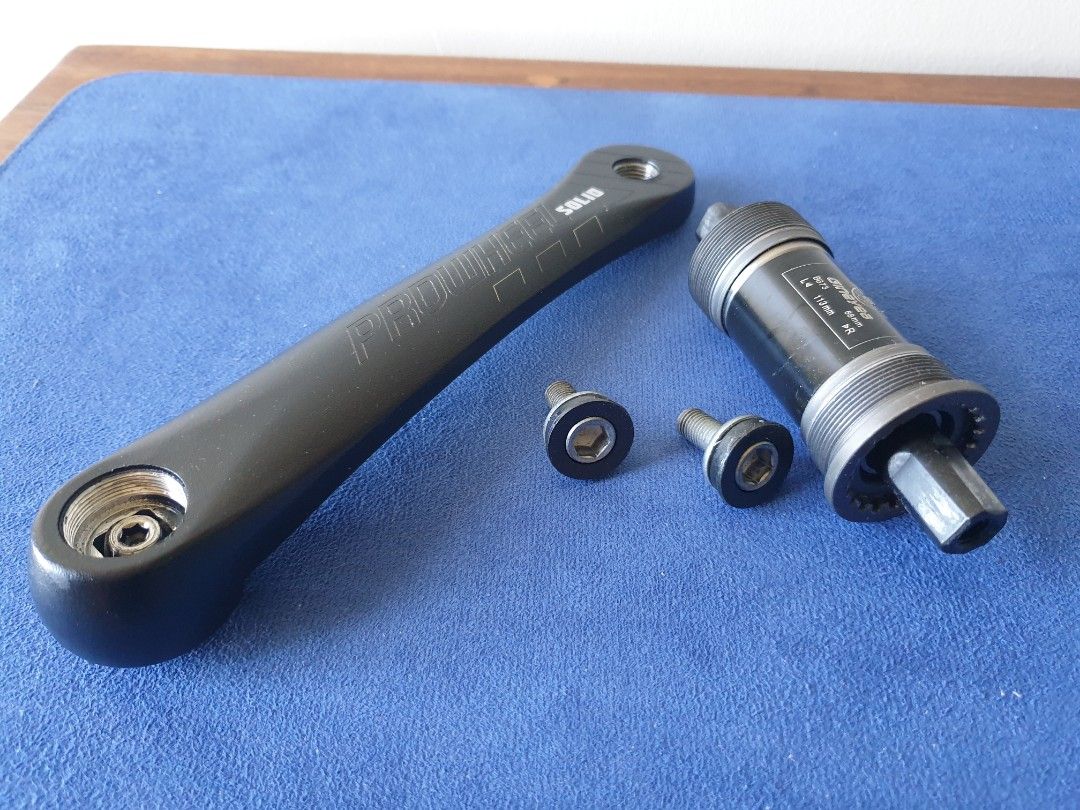 PROWHEEL Solid Crank set, Sports Equipment, Bicycles & Parts, Bicycles ...