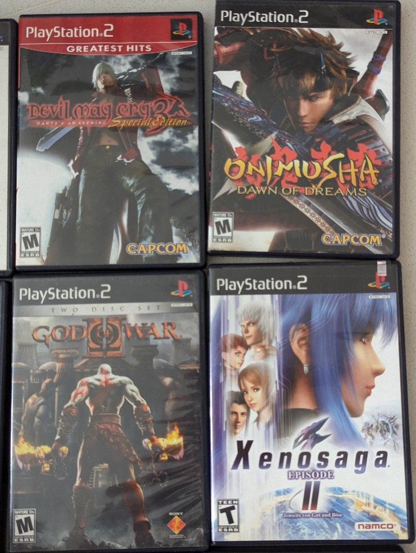 Ps2 playstation 2 games onimusha daw of dreams Yakuza 2 xenosaga 2 II ...