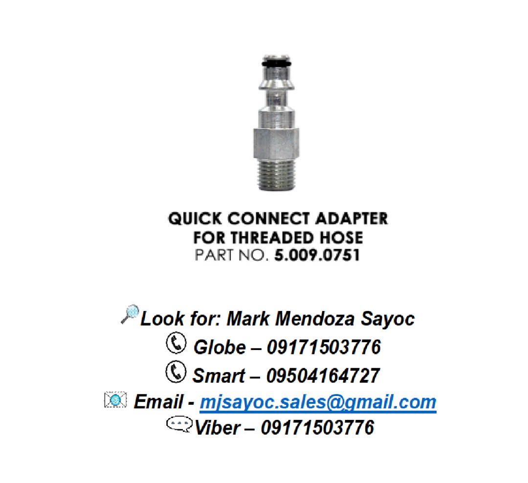QUICK CONNECT ADAPTER FOR THREADED HOSE, Commercial & Industrial ...