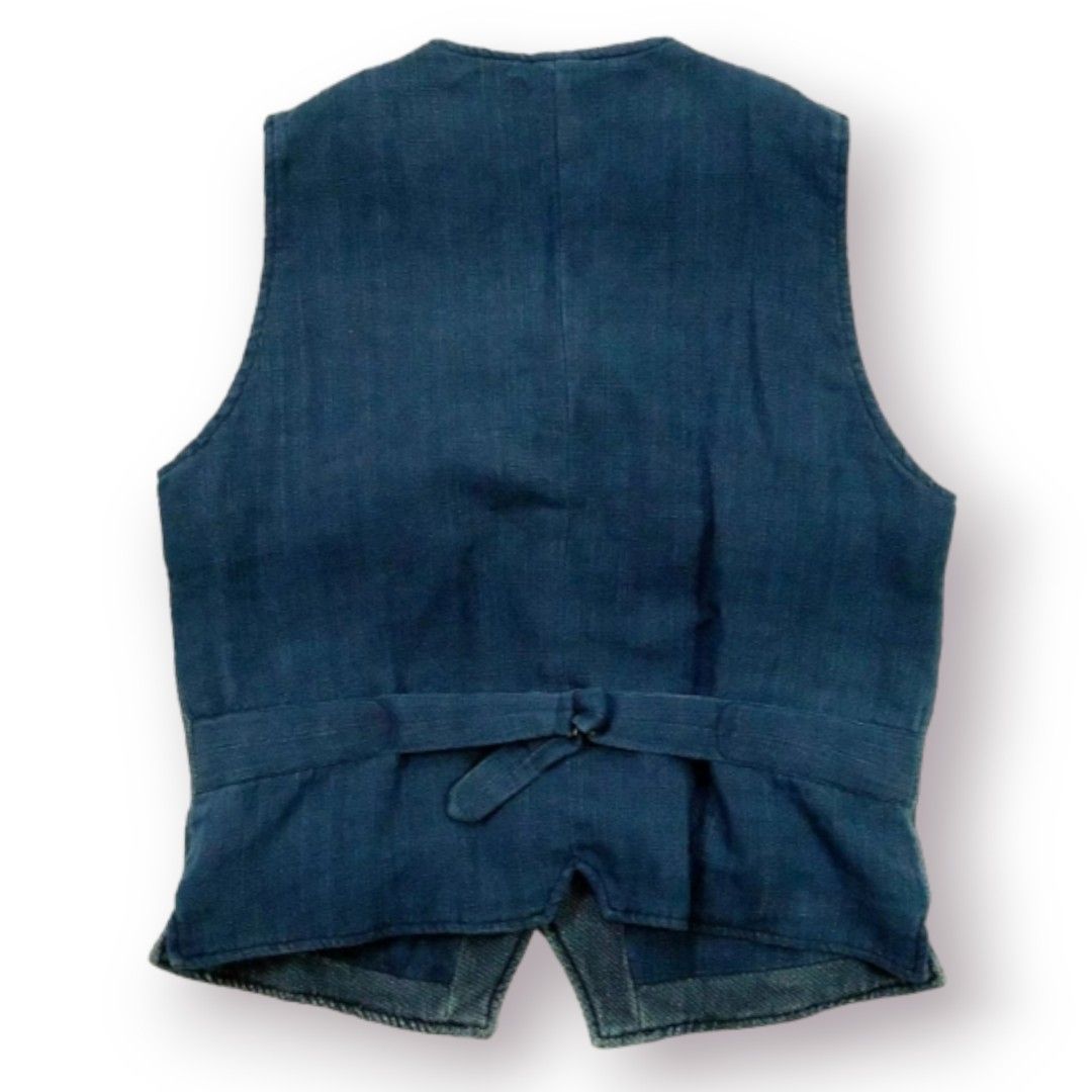 Ralph Lauren RRL Indigo Dobby Vest, Men's Fashion, Coats, Jackets and ...