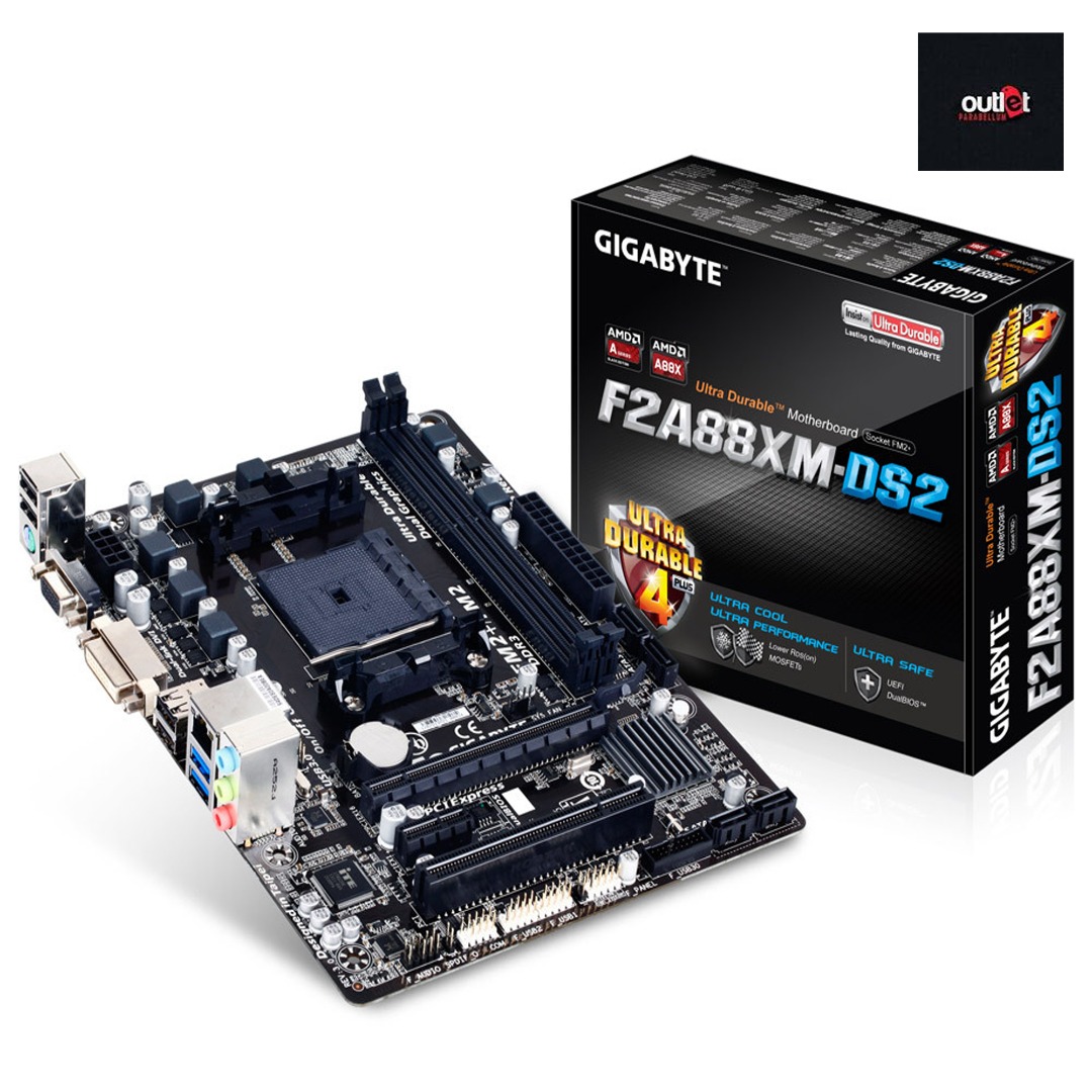 Refurbished Gigabyte GA-F2A88XM-DS2 (rev. 3.0/3.1) AMD A88X Chipset ...