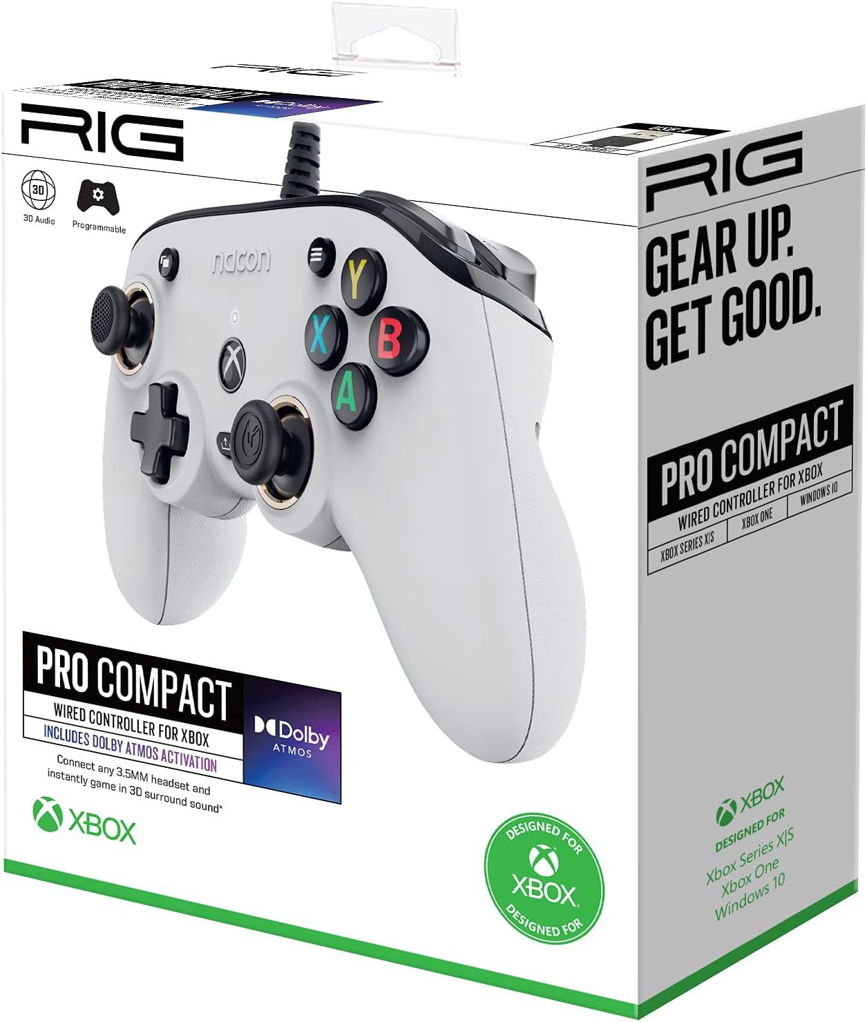 RIG Nacon PRO Compact Controller with Dolby Atmos for Xbox Series X|S ...