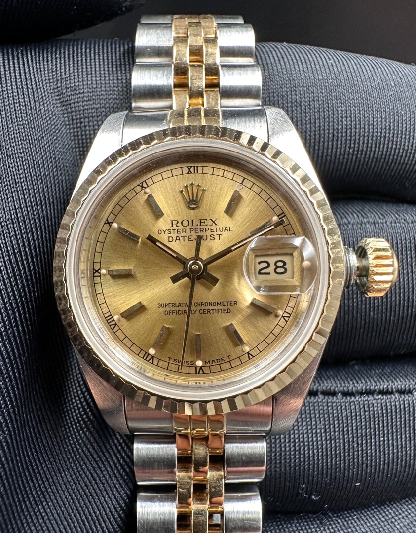 Rolex 69173 26mm DateJust Champagne Dial Two-Tone, Luxury, Watches on ...