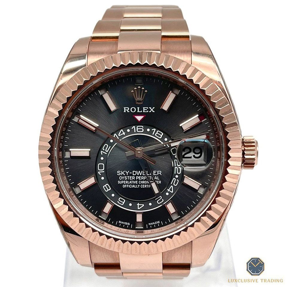 Rolex Skydweller Rhodium Dial 18K Rose Gold 41MM 326935, Luxury ...