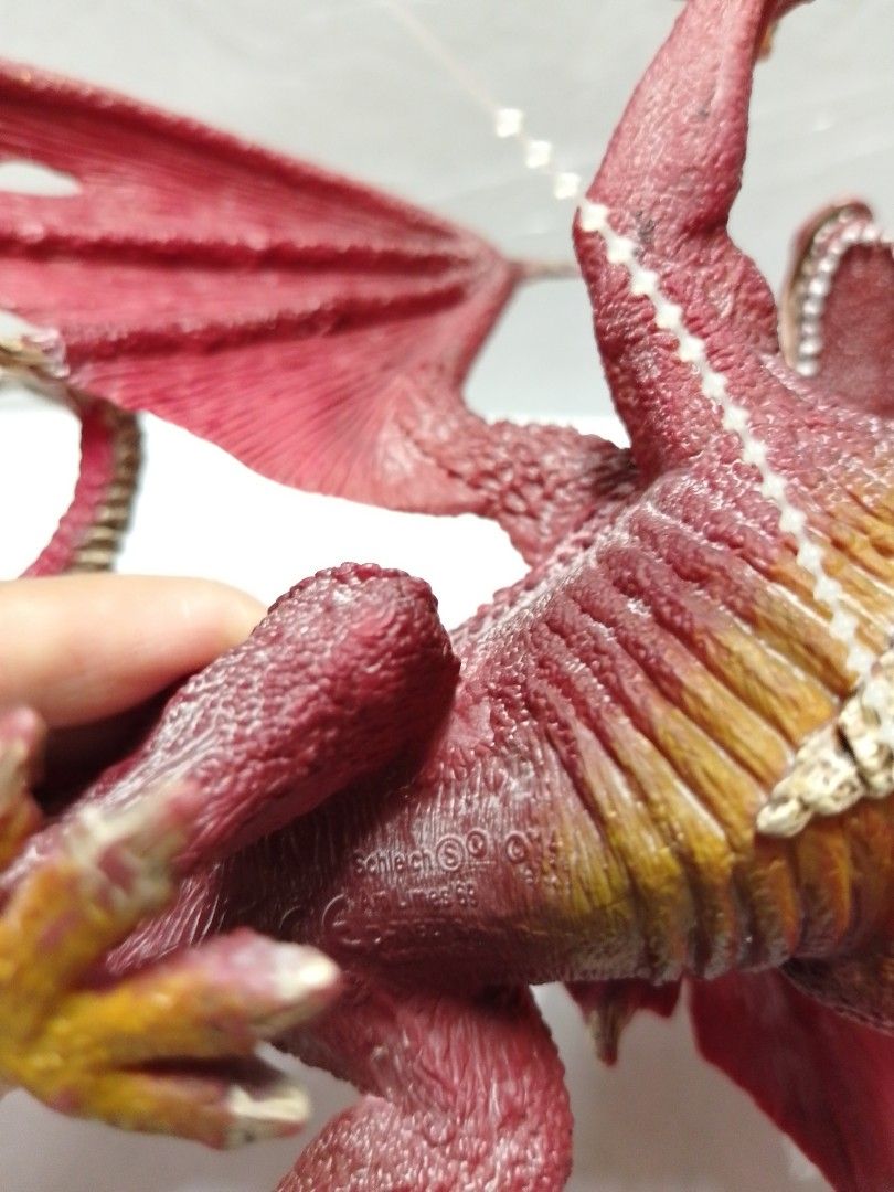 Schleich Eldrador Red Dragon Warrior Hunter 5-Inch Toy Figure Retired D ...