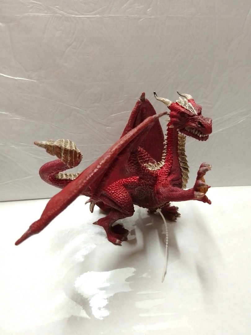 Schleich Eldrador Red Dragon Warrior Hunter 5-Inch Toy Figure Retired D ...