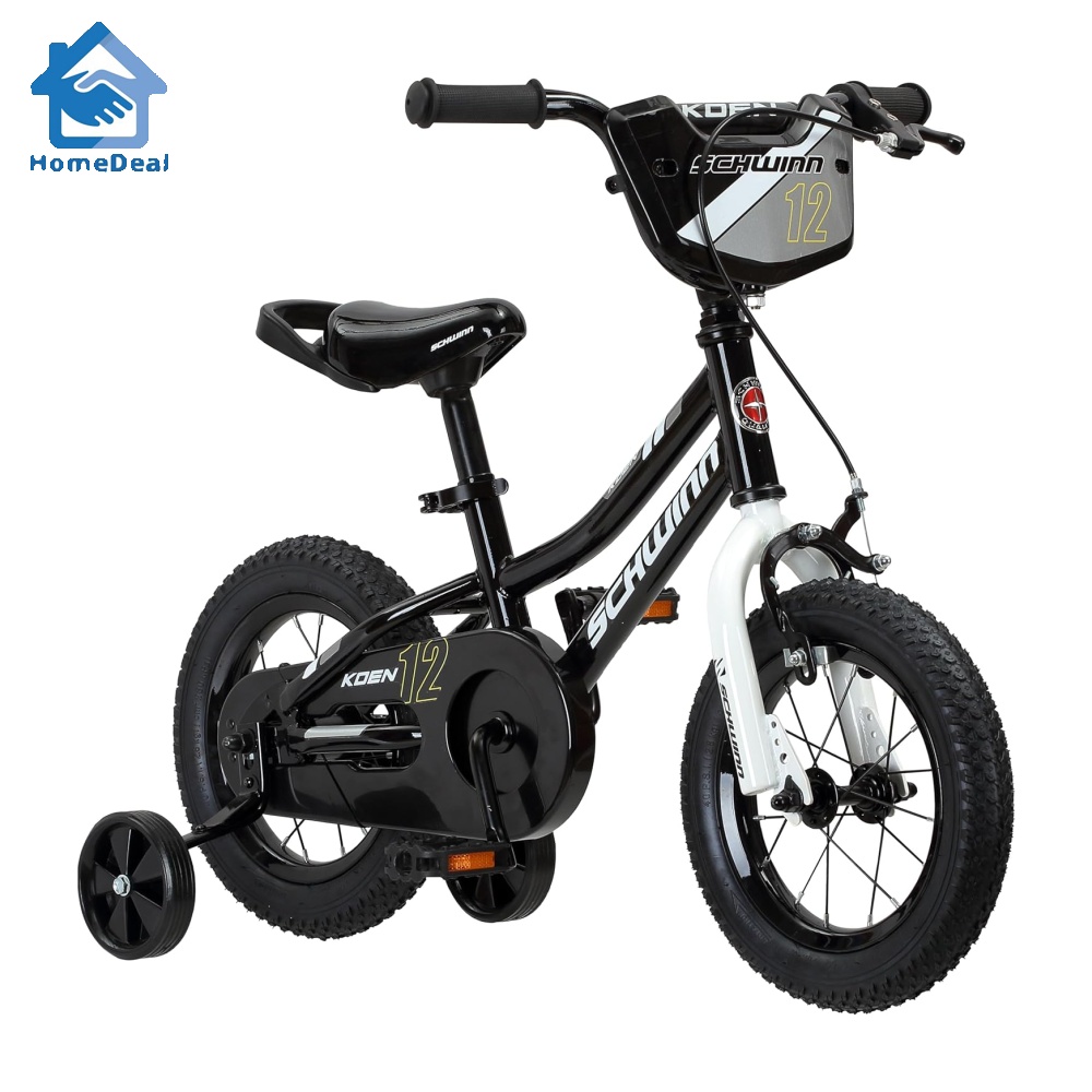 Schwinn Koen Boys Bike for Toddlers and Kids (Black) (12-inch Wheels ...