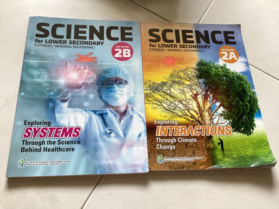 science lower secondary express/normal academic text book 2A and 2B ...