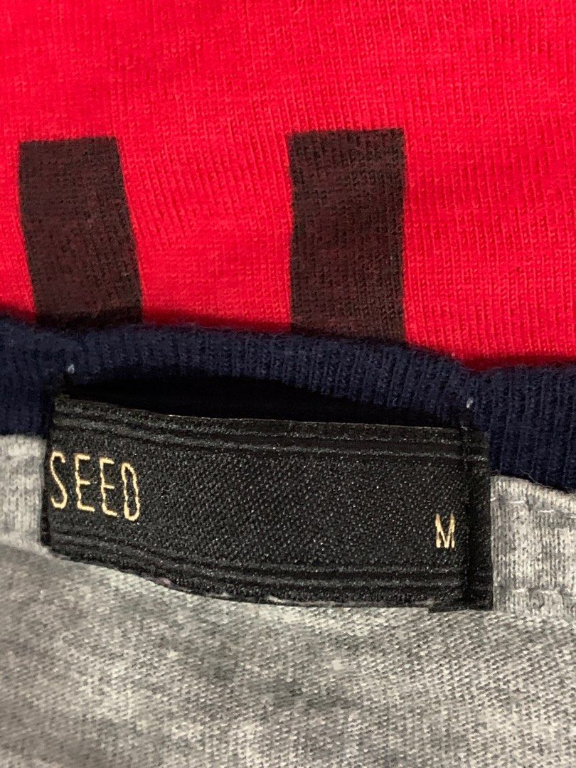 SEED Raglan Stars Print T-Shirt, Men's Fashion, Tops & Sets, Tshirts ...