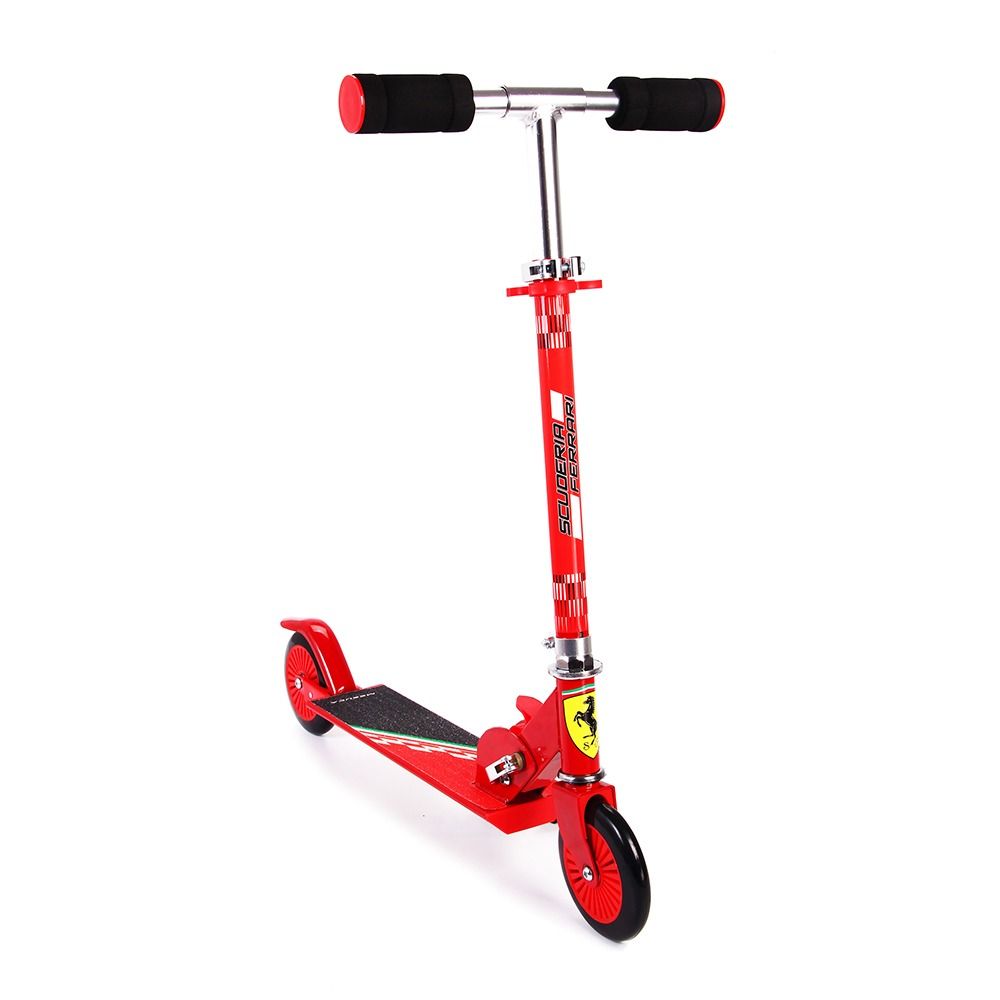 [SG WARRANTY] Ferrari 2 Wheel Scooter For Kids - Red, Sports Equipment ...