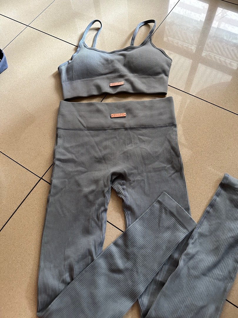 Shape Active set in grey, Women's Fashion, Activewear on Carousell