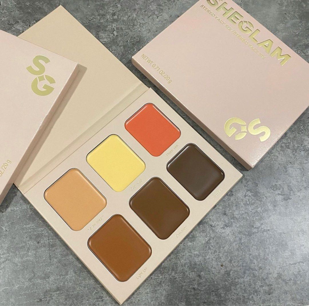 SheGlam Stereo Face Six Palette, Beauty & Personal Care, Face, Makeup ...