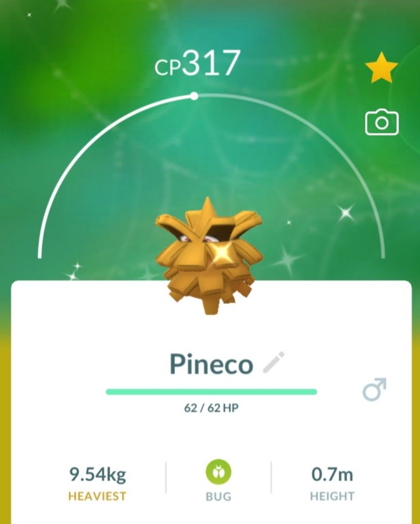 Shiny Pineco: Pokemon Go, Video Gaming, Gaming Accessories, In-Game ...