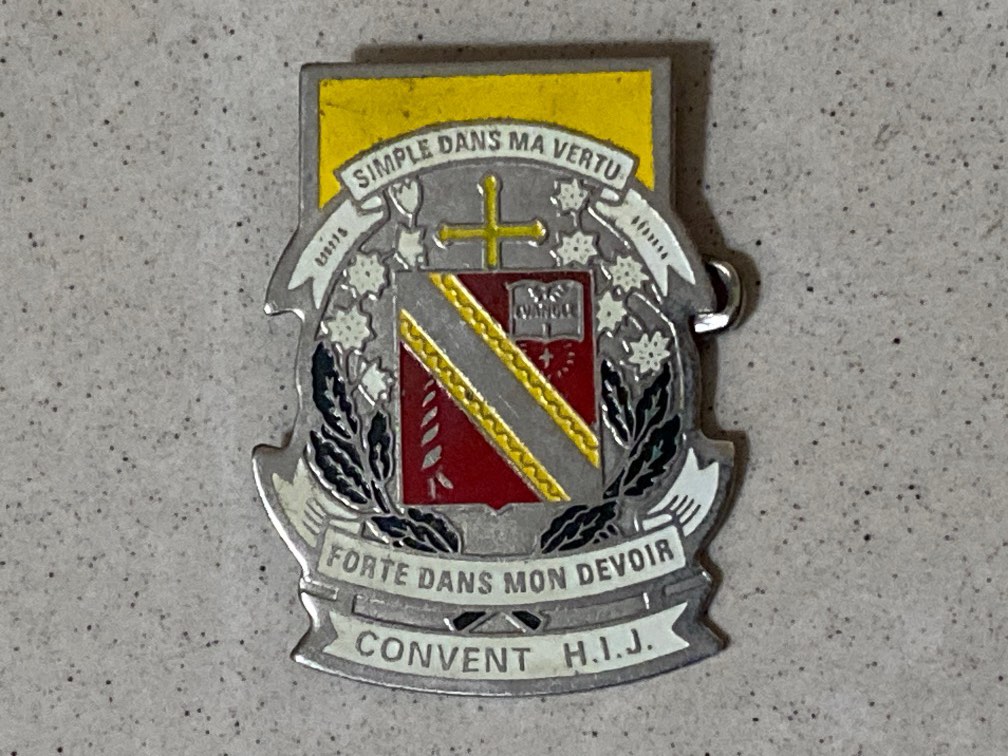 Singapore School CHIJ Badge, Hobbies & Toys, Memorabilia & Collectibles ...