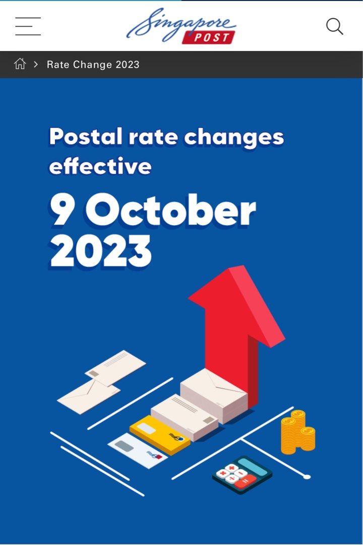 SingPost Revised Package Rate, Announcements on Carousell
