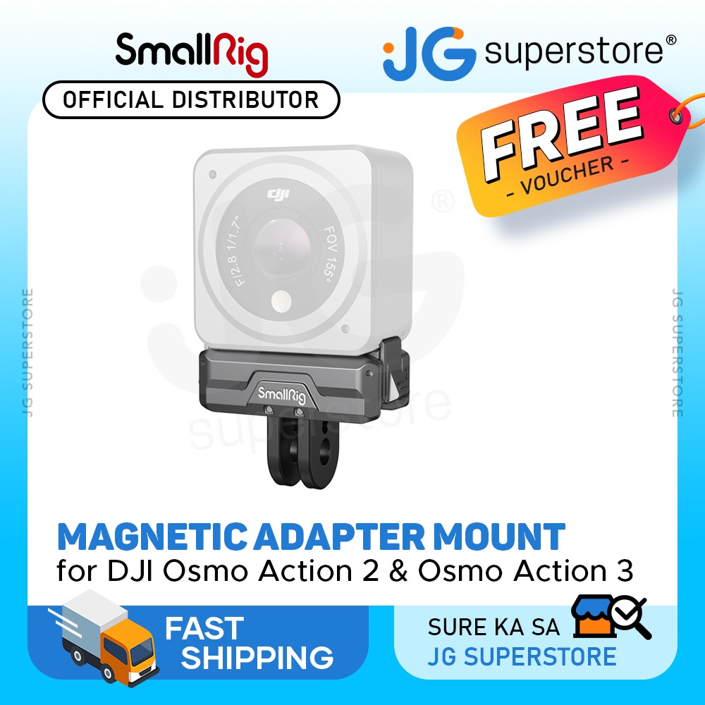 SmallRig Magnetic Adapter Mount for DJI Osmo Action 2 Camera Cage ...