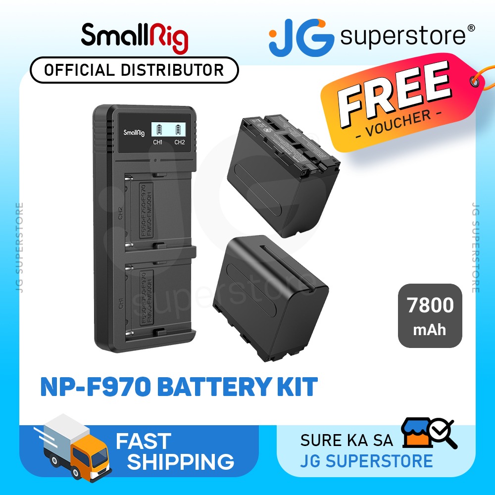 SmallRig NP-F970 Rechargeable Preplacement Battery (2-Pack) 7.2V ...