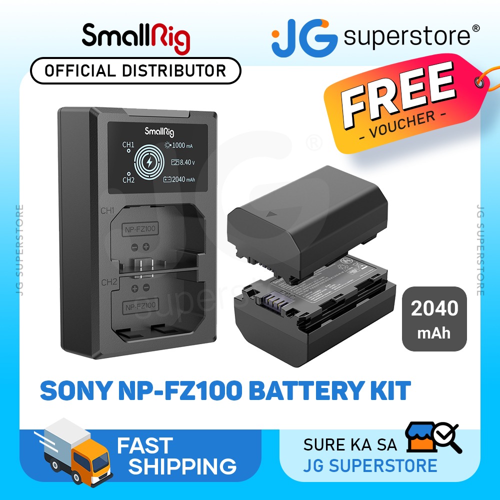 SmallRig NP-FZ100 Rechargeable Replacement Battery (2-Pack) 7.2v ...