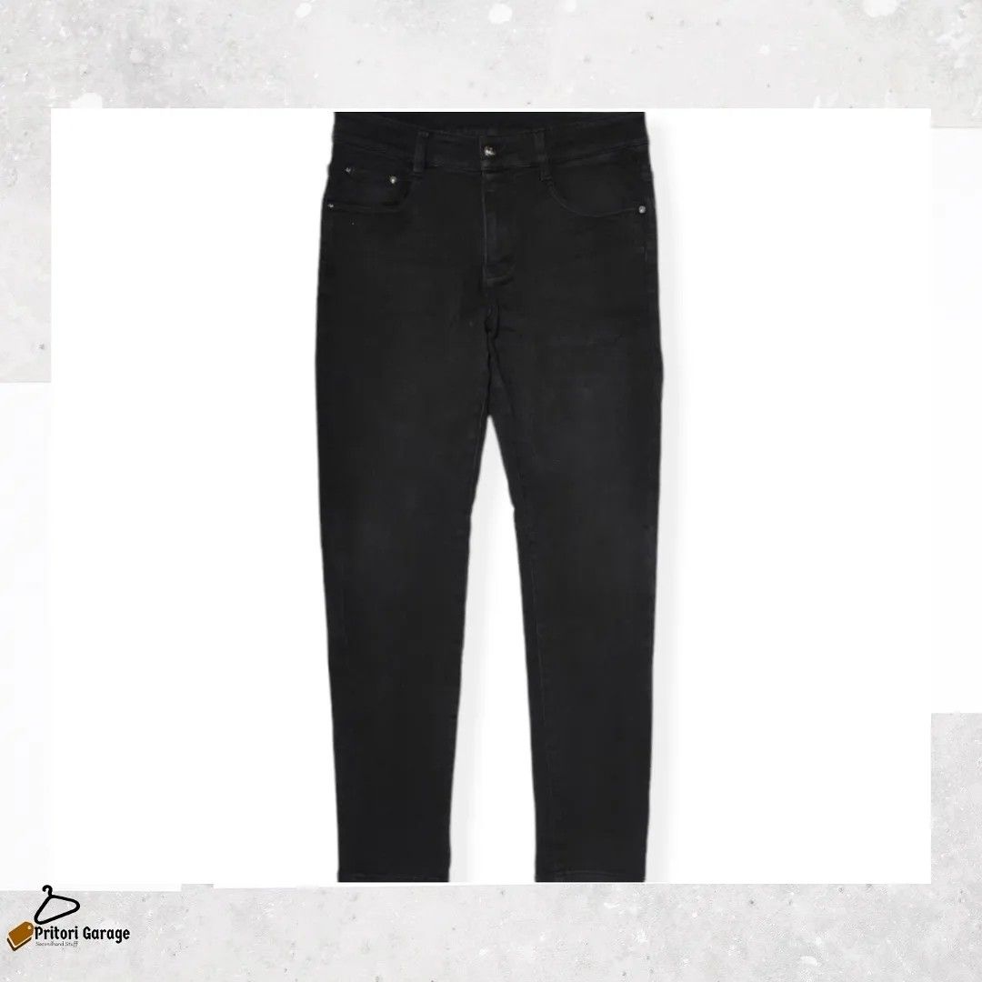 Soft Jeans Dry Denim Tebal Bruce Miller Skinny Fit Black Wash Color ...