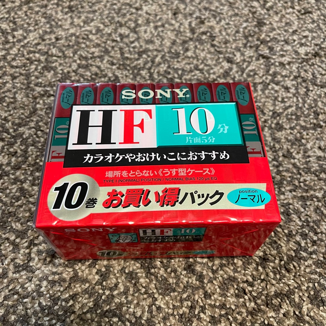 SONY HF 10 10 min blank cassette tape, Hobbies & Toys, Music & Media ...