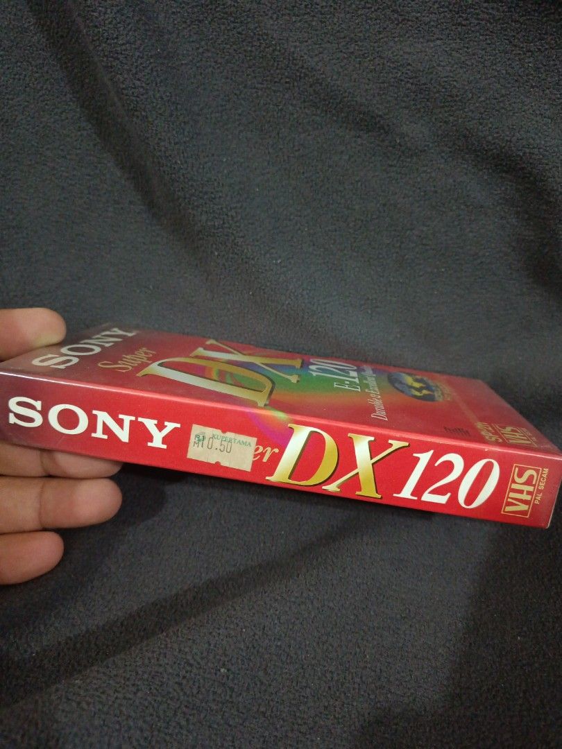 Sony Super DX 120 VHS Tape Kosong, Hobbies & Toys, Music & Media, Music ...