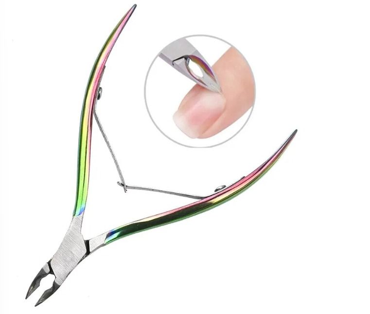 Stainless Steel Dead Skin Pusher Cuticle Cutter 3 Piece Set Tools ...