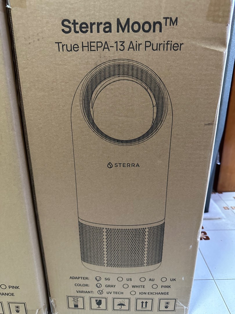 Sterra Moon Grey UV Tech, TV & Home Appliances, Air Purifiers & Dehumidifiers on Carousell