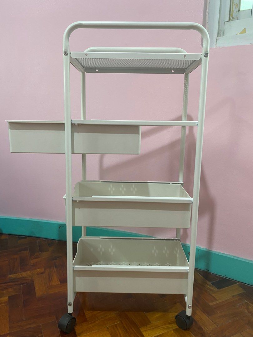 Storage Organizer Pull-out Trolley, Furniture & Home Living, Home ...