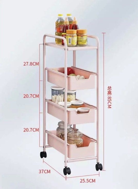 Storage Organizer Pull-out Trolley, Furniture & Home Living, Home ...