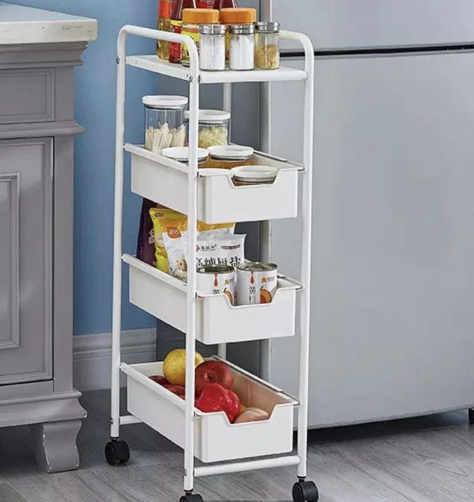 Storage Organizer Pull-out Trolley, Furniture & Home Living, Home ...