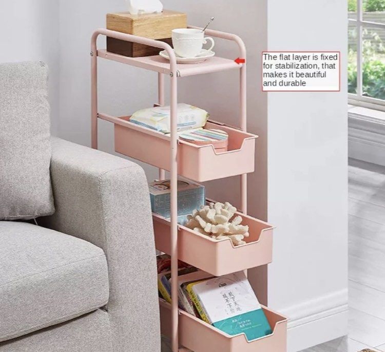 Storage Organizer Pull-out Trolley, Furniture & Home Living, Home ...