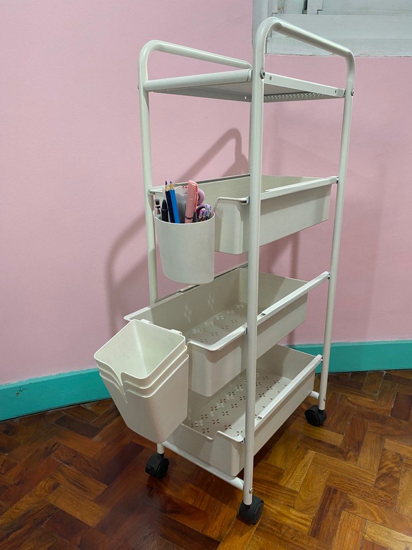 Storage Organizer Pull-out Trolley, Furniture & Home Living, Home ...