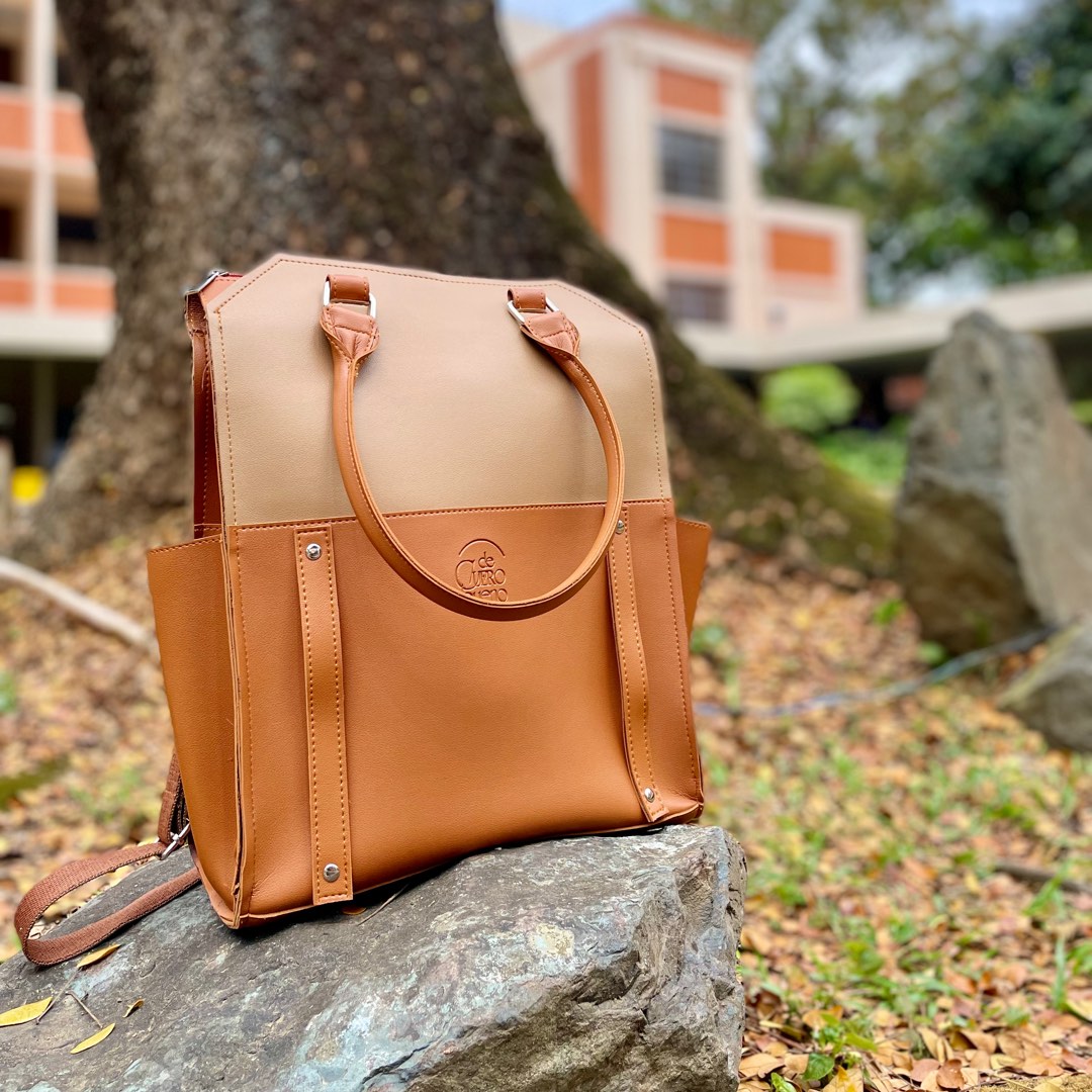 Straightforward Leather Bag, Women's Fashion, Bags & Wallets, Backpacks ...