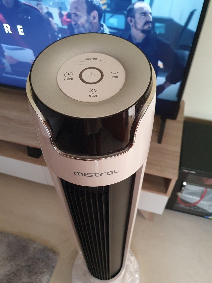Stylish Mistral Tower Fan with Remote, Furniture & Home Living ...
