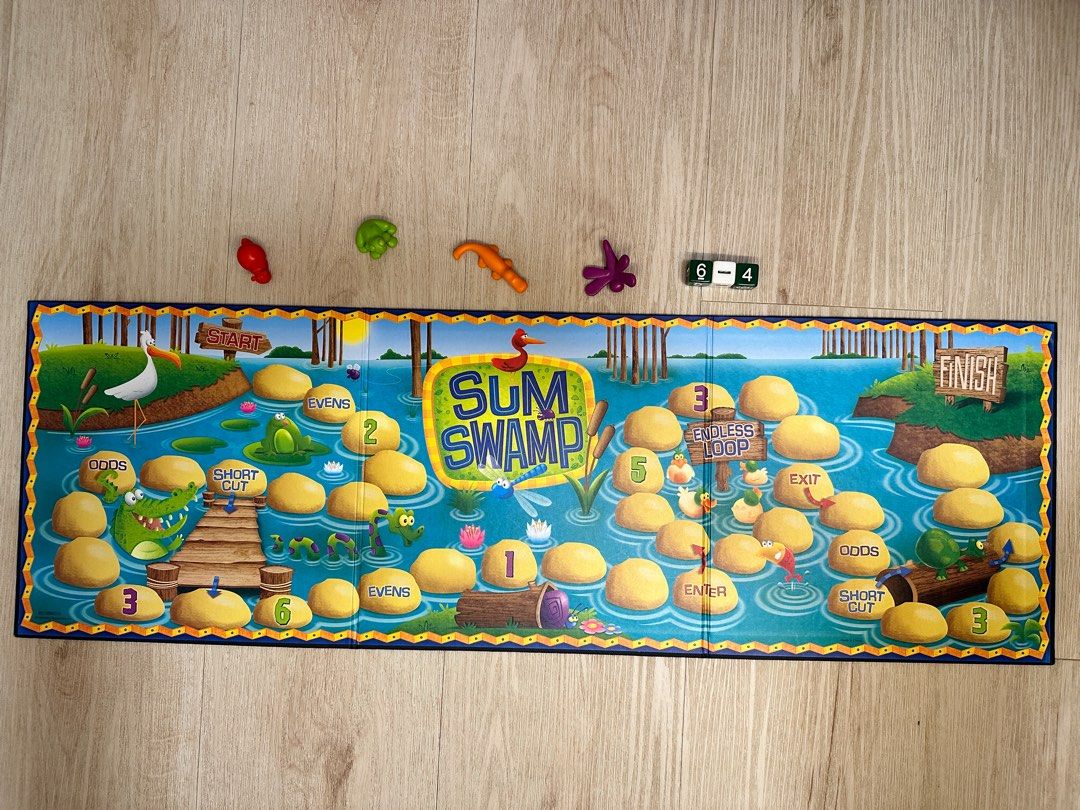 Sum Swamp Math Board Game, Hobbies & Toys, Toys & Games on Carousell