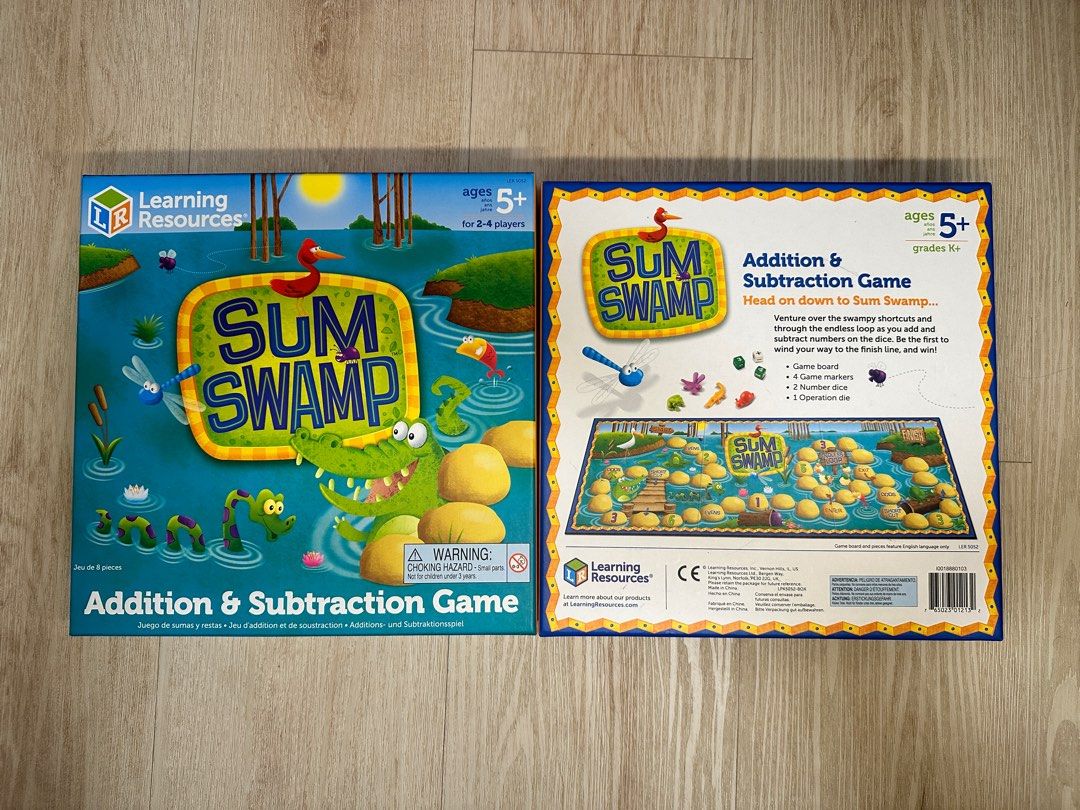 Sum Swamp Math Board Game, Hobbies & Toys, Toys & Games on Carousell