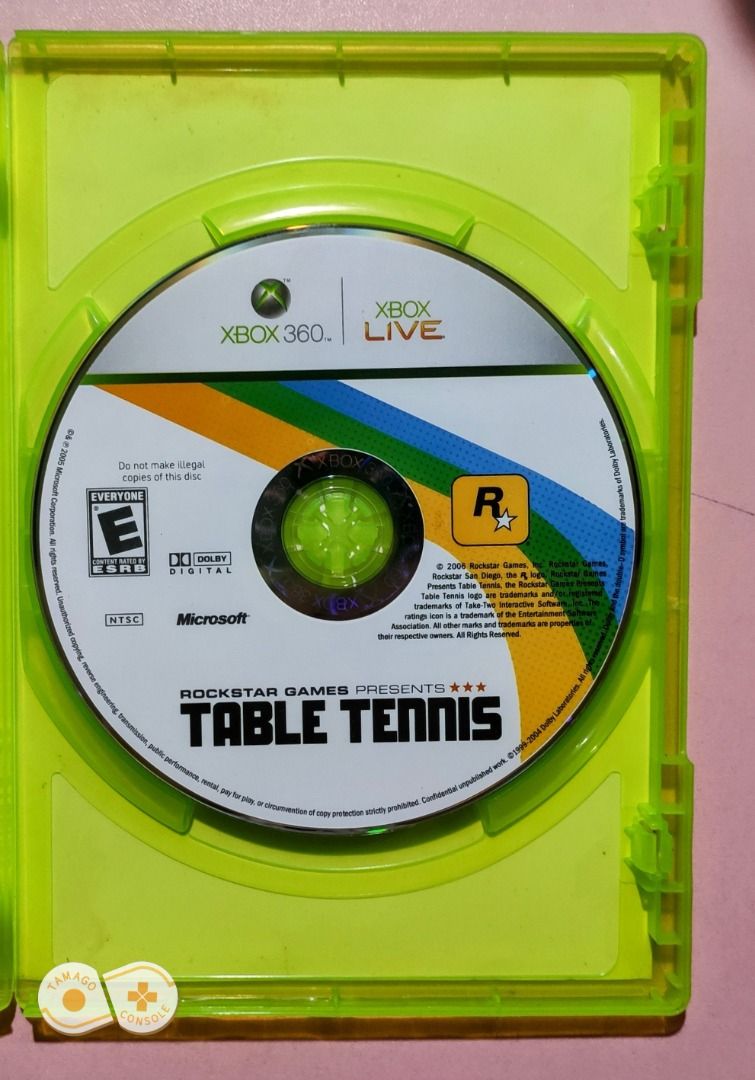 Table Tennis - [XBOX 360 Game] [NTSC / ENGLISH Language] [Complete in ...