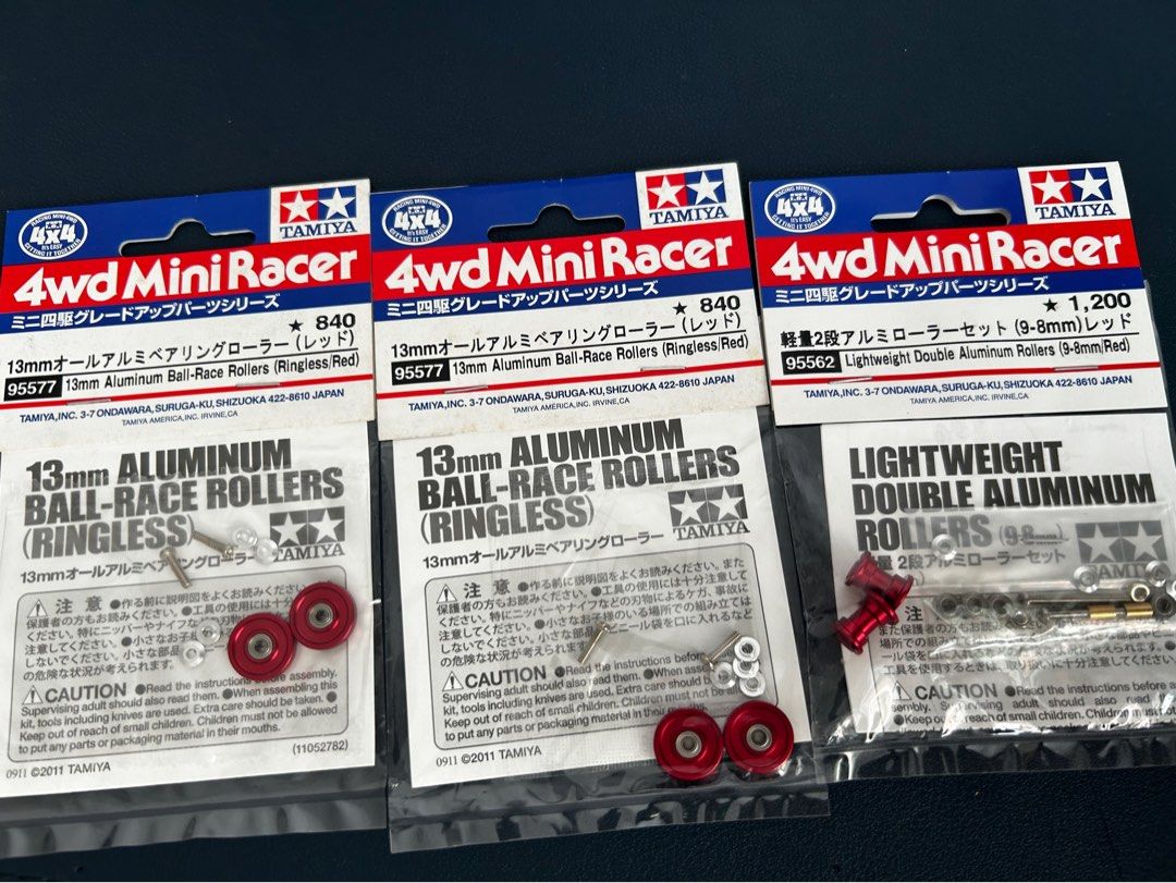 Tamiya rollers ORIGINAL mini 4wd, Hobbies & Toys, Toys & Games on Carousell