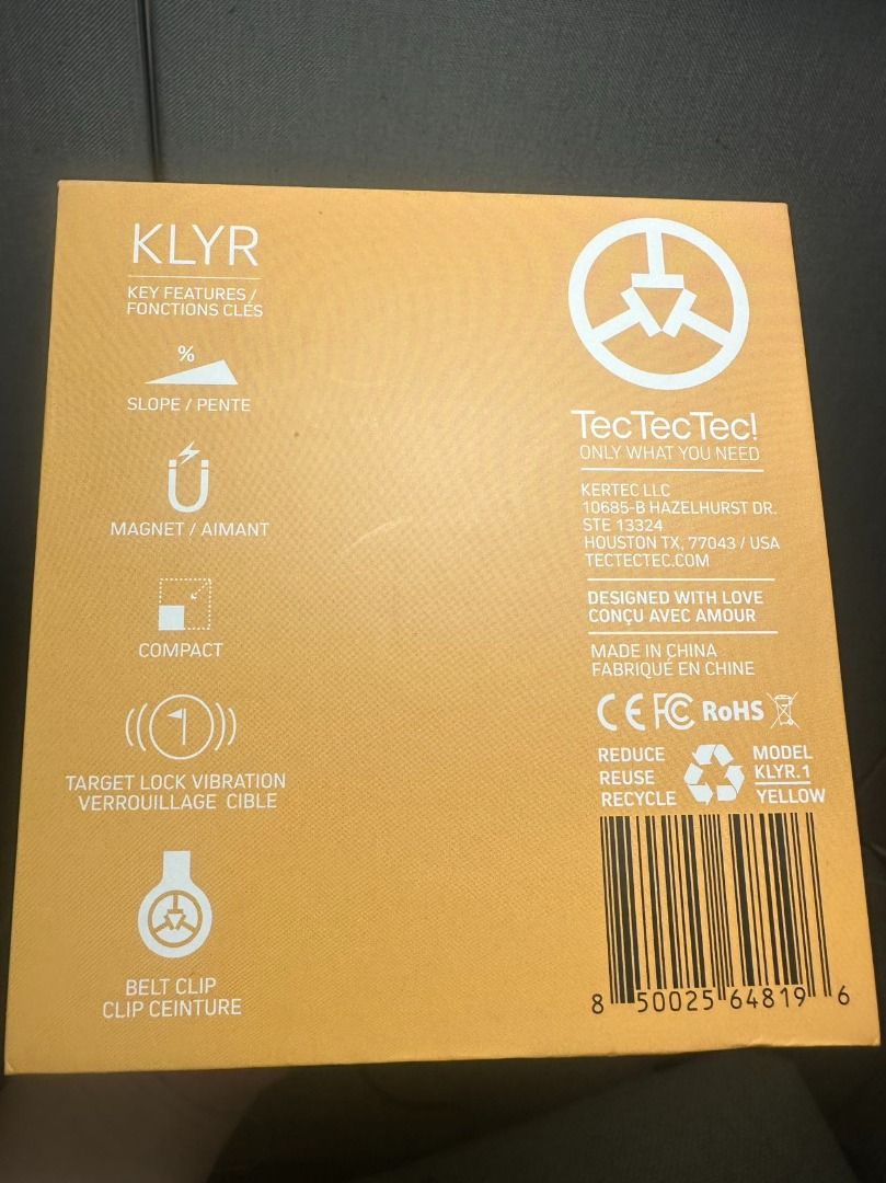 TecTecTec KLYR Golf Rangefinder with Slope, Belt Clip, Magnetic Holder. Laser Range Finder with ...